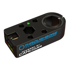 WCP ThroughBore Encoder Powered by CANcoder – Compact Rotary Sensor for Robotics – CTR Electronics